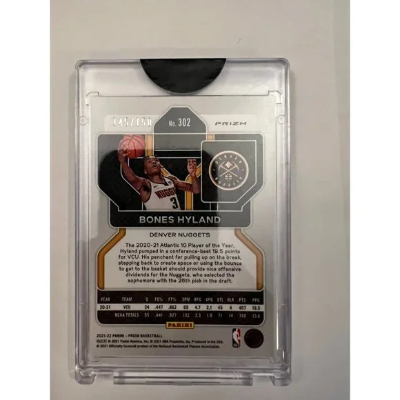 Bones hyland blue velocity rookie card rc 2021 panini prizm serial #145 ...